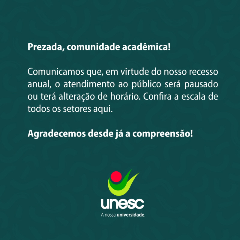 UNESC - Universidade do Extremo Sul Catarinense